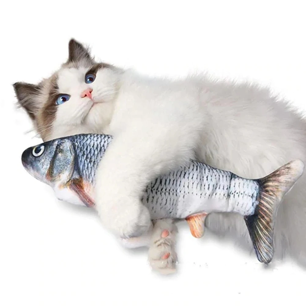 DropShipping-Pet-Soft-Electronic-Fish-Shape-Cat-Toy-Electronic-USB ...