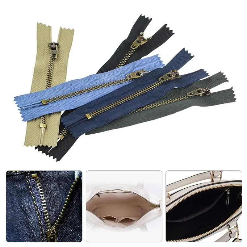1PC-4-Metal-Zippers-Auto-Lock-Close-end-Zippers-Pocket-Bag-Zipper ...