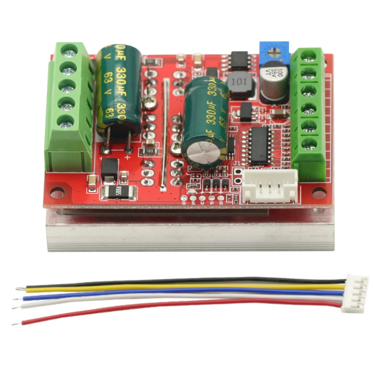 DC 6-60V 16A 400W 3 Phases Hall Brushless Motor Controller Board BLDC ...