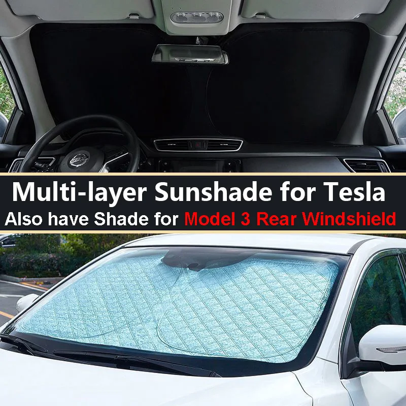 For-Tesla-Model-3-X-Y-S-2023-Sun-Shade-Anti-UV-Protection-Screen-Cover ...