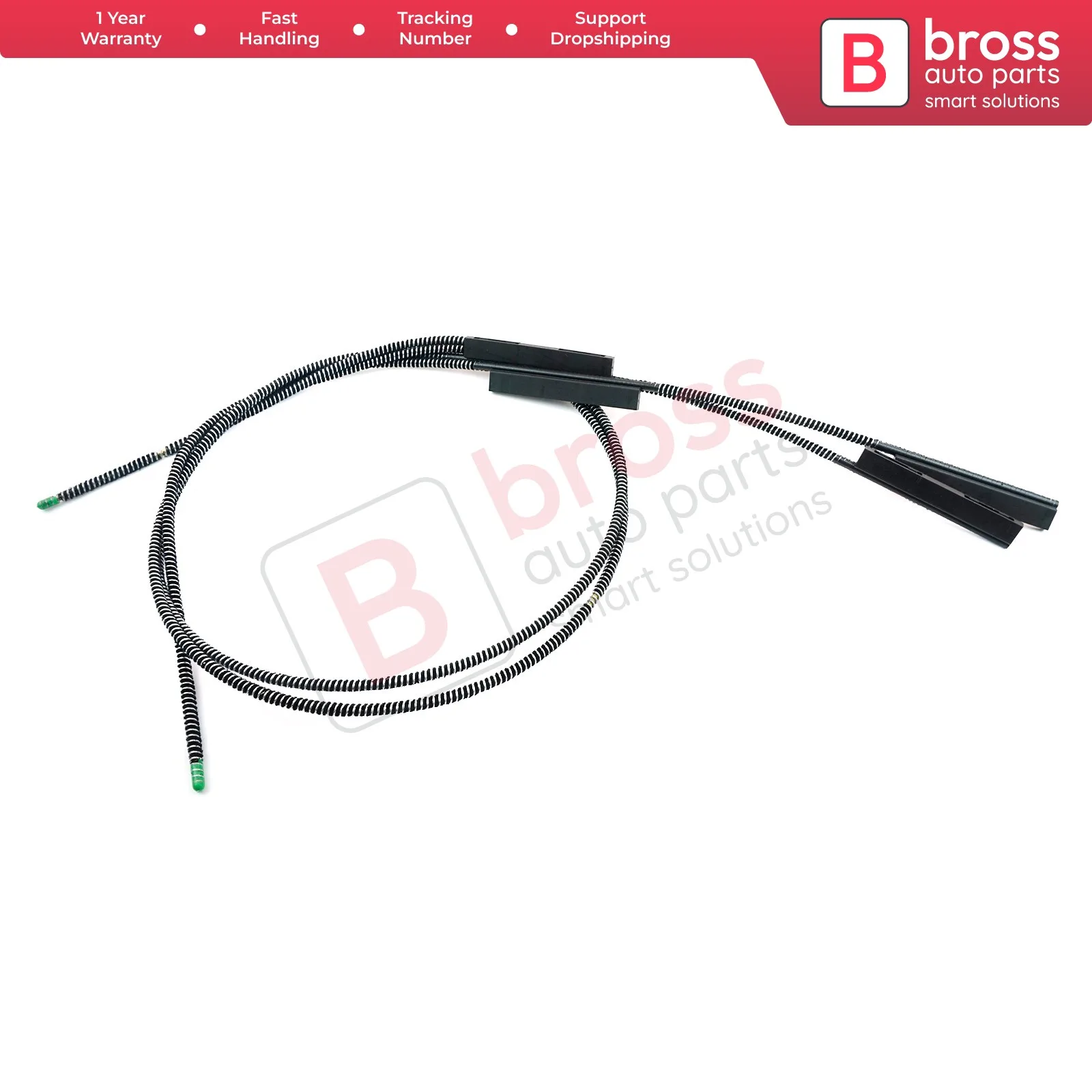 Bross-BSR559-Panoramic-Roof-Roller-Pull-Repair-Bowden-Cables-Left-and ...