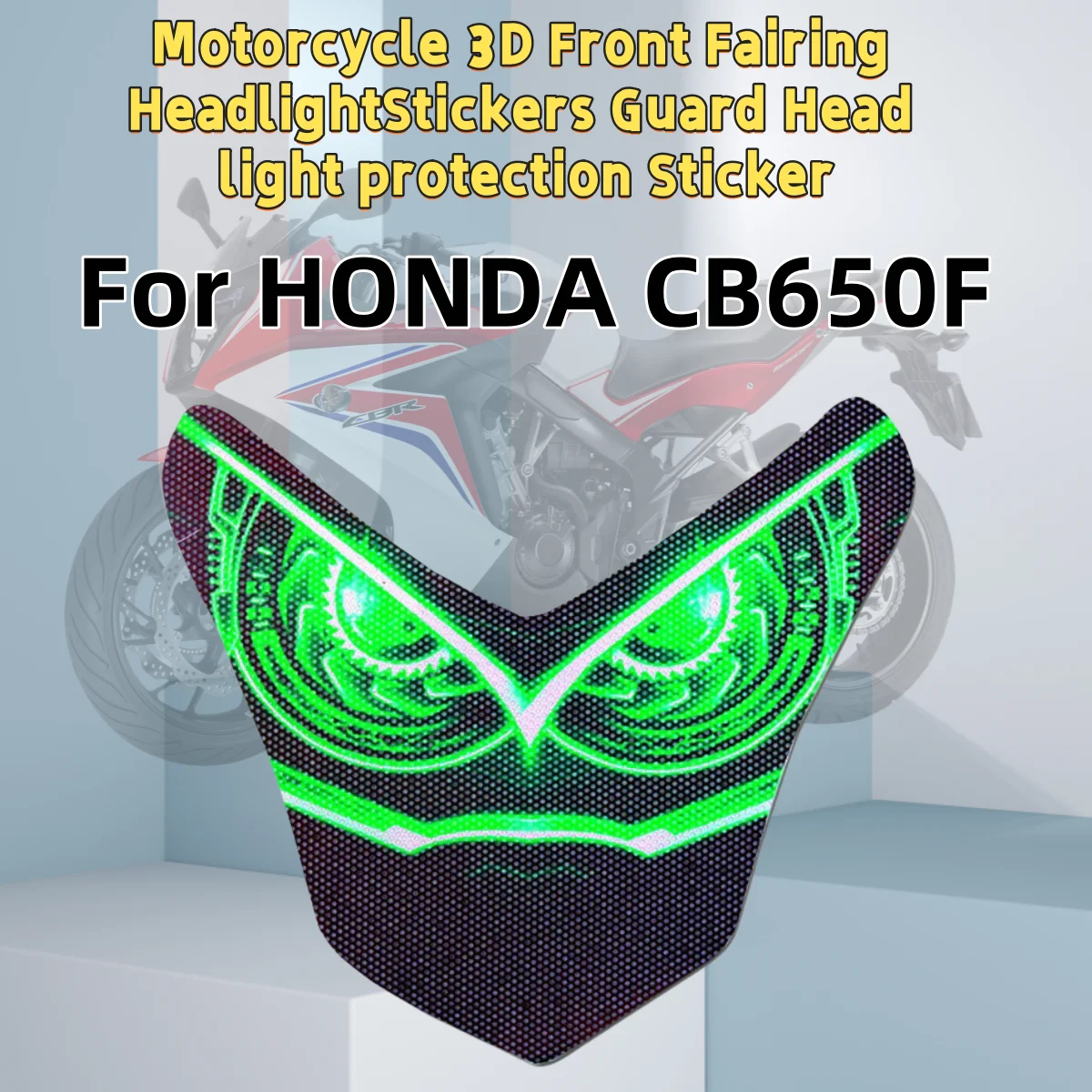 HeadlightStickers-For-HONDA-CB650F-Motorcycle-3D-Front-Fairing ...