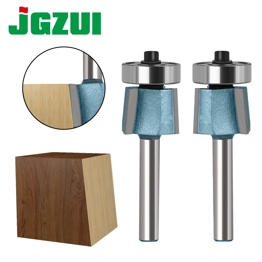 6mm 6.35mm Shank 8 Degree Bevel Edging Knife Three Edge Bevel Edging ...