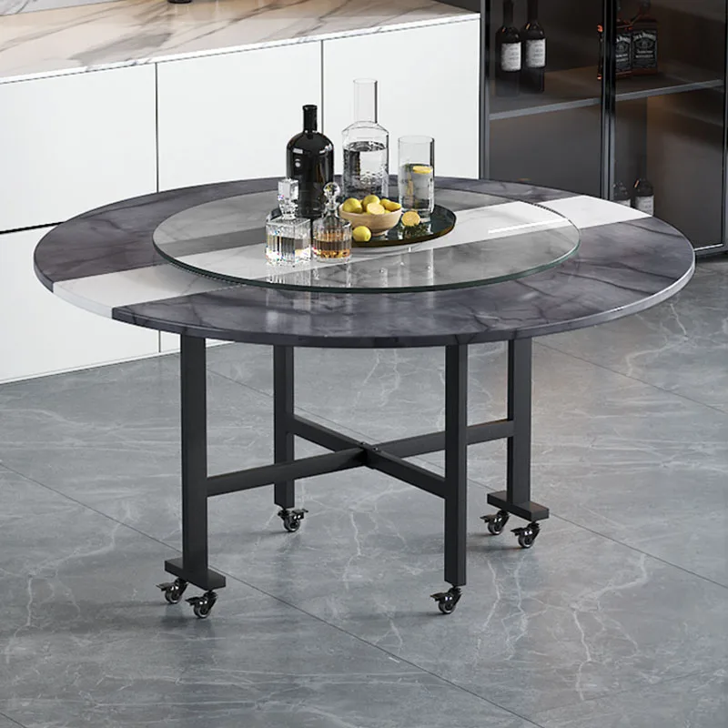 Home-Round-Computer-Folding-Coffee-Dining-Table-Set-Desk-Neat ...