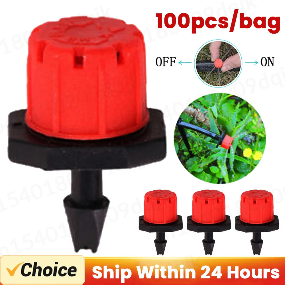 100pcs-bag-Irrigation-Drippers-Sprinklers-Adjustable-Water-Dropper-Head ...