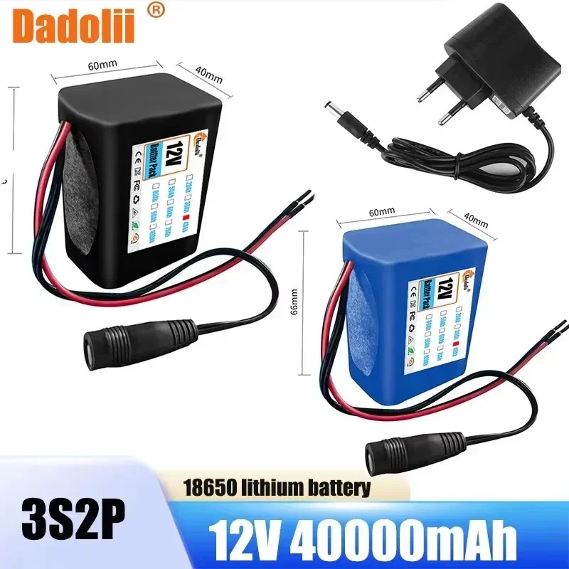 3S2P 12V 40000mah battery 18650 Li-ion 30Ah Rechargeable batteries with ...