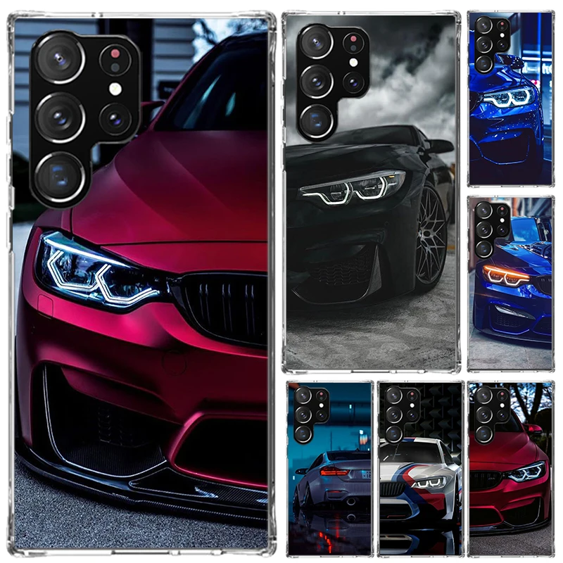 Blue Red Car for B-Bmw Phone Case for Samsung Galaxy S25 S24 S23 Ultra ...