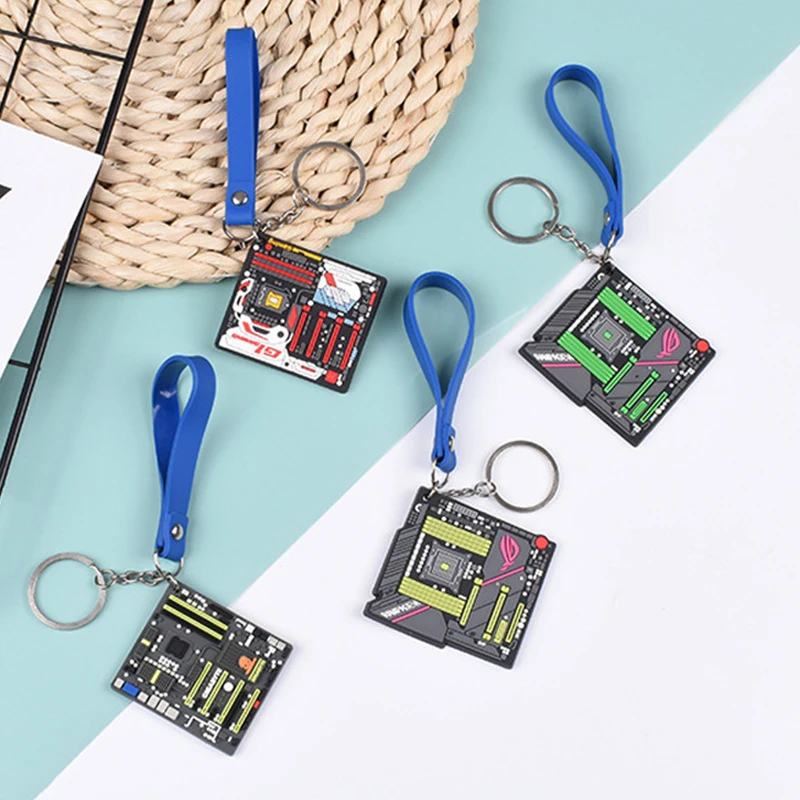 Creative-Motherboard-Circuit-Board-Keychain-Cute-Silicone-Cartoon ...