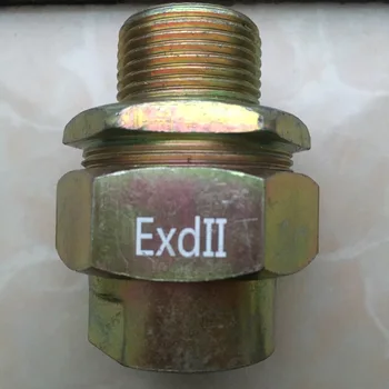 Bhj-g1/2 방폭 유니온 더블 외부 더블 내부 하나 내부 하나 외부 DN15 탄소 스틸 색상 아연 도금 npt/m20 * 1.5