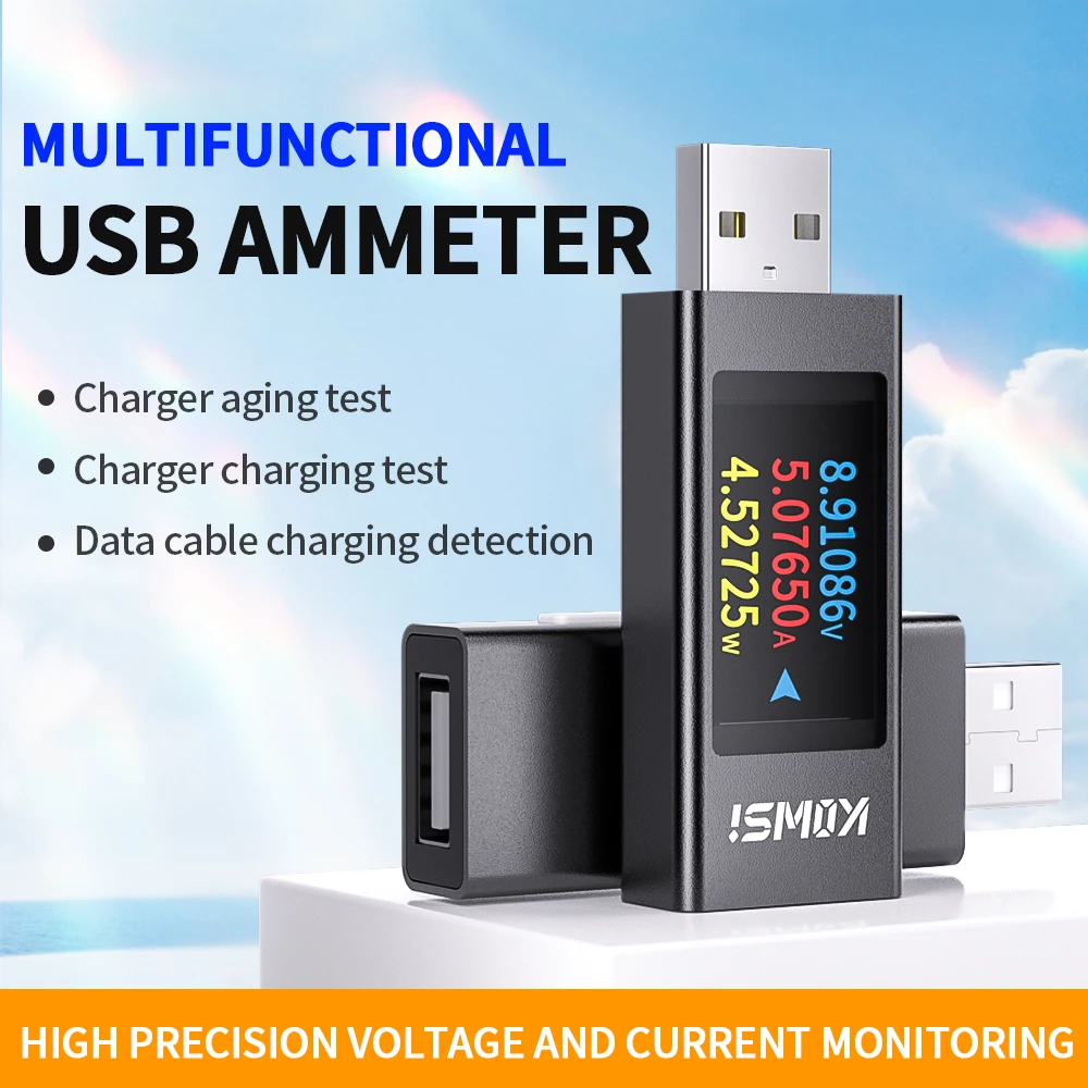 USB Digital Display DC Voltage Ammeter Power Meter Voltmeter Current ...