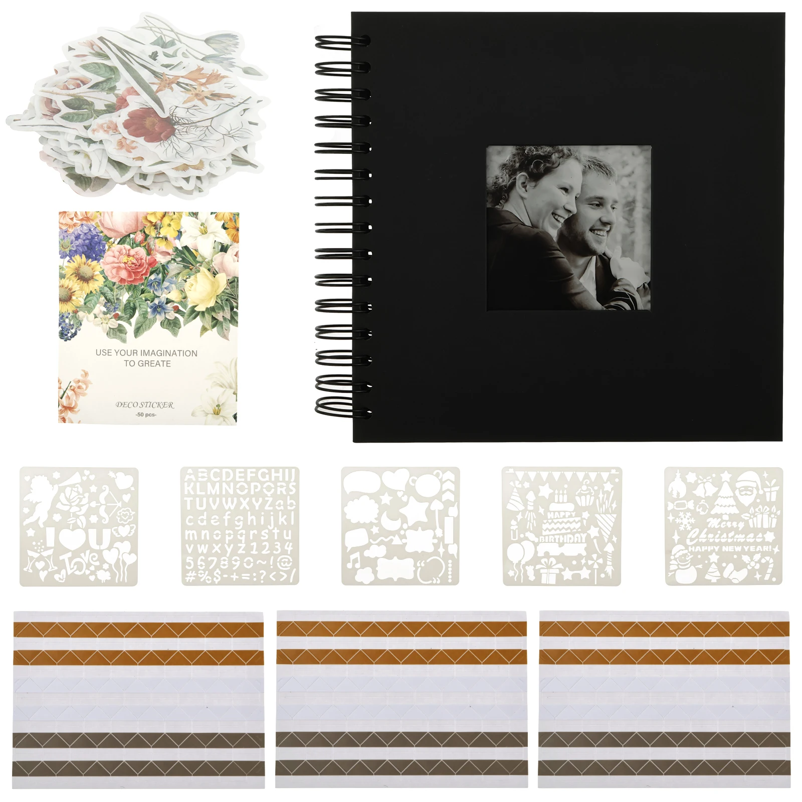 New-60-Pages-Scrapbook-Album-8-x-8-Inches-Scrapbook-Photo-Album-DIY ...