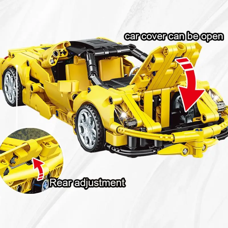 WOMA-Speed-Racing-Car-Model-Pull-Back-Vehicle-STEM-Building-Blocks-Toys ...