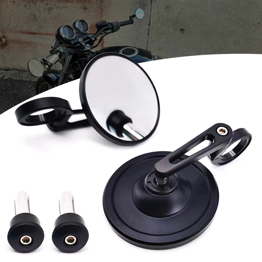 CNC-Motorcycle-Rearview-Mirrors-Bar-End-Side-Mirror-Glass-for-Ducati ...