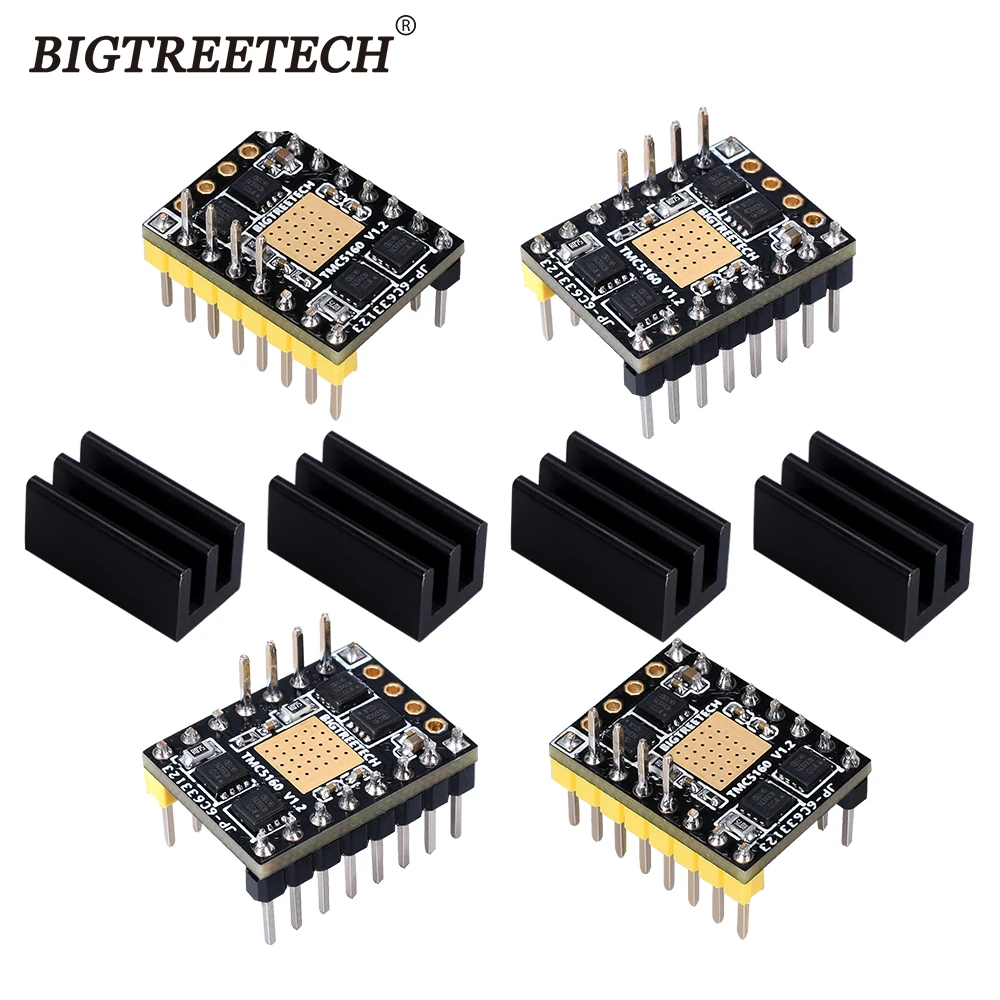 BIGTREETECH TMC5160 SPI Stepper Motor Driver StepStick Mute Vs TMC2209 ...