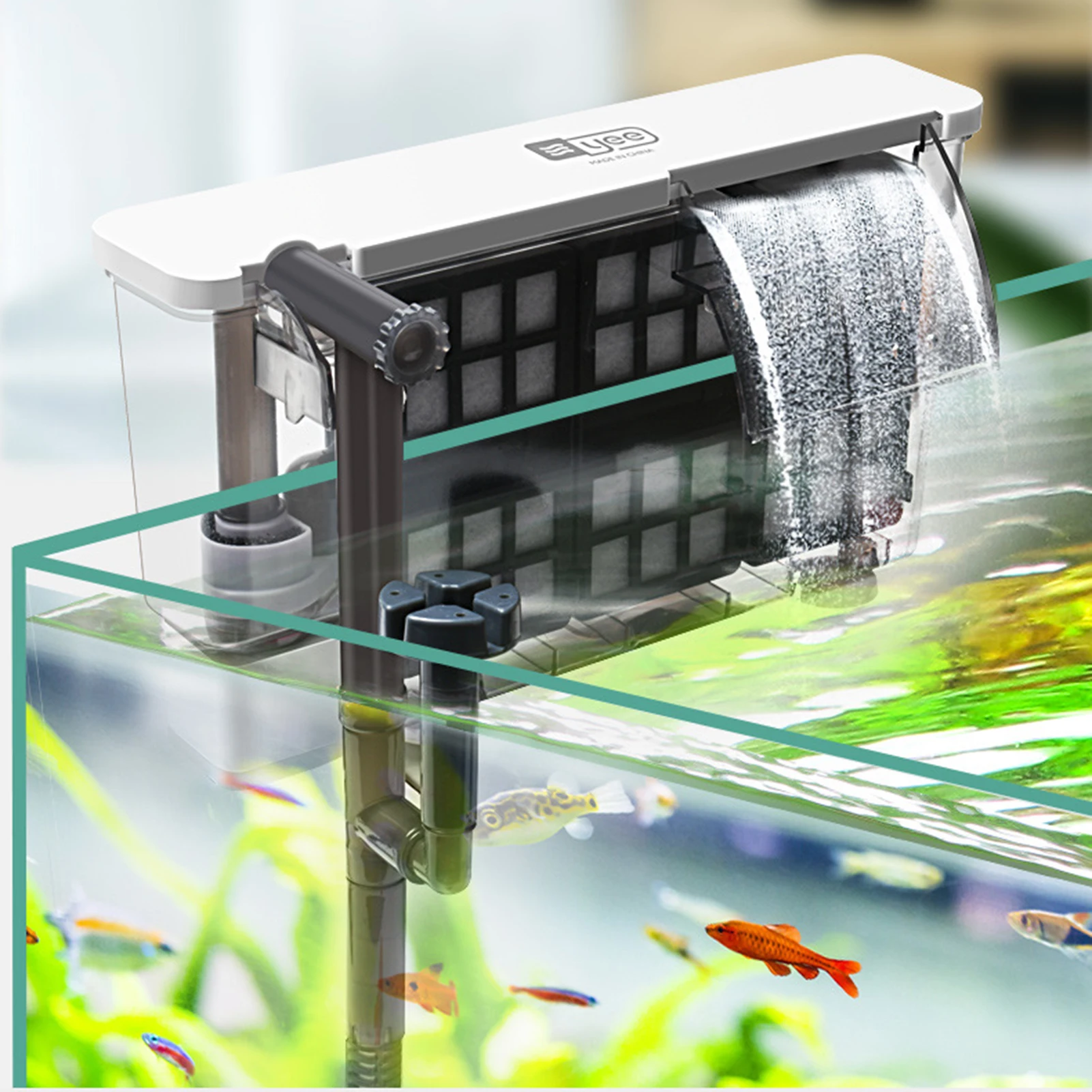 Waterfall-Hang-Oxygen-Pump-Water-Filter-On-External-Pure-Water-Quality ...