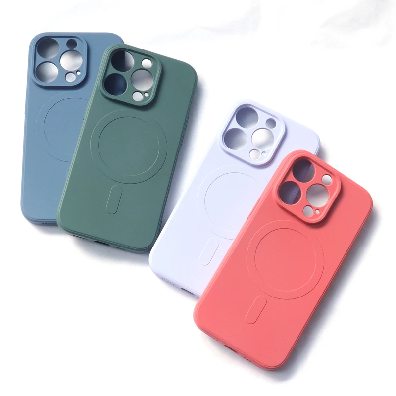 20PCS Liquid Silicone Magnetic Charging Case For iPhone 17 16 15 14 13 ...