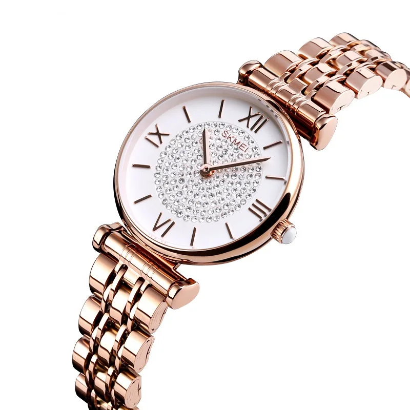 Fashion-Stylish-Rhinestone-Women-Quartz-Watches-Chain-Band-Waterproof ...