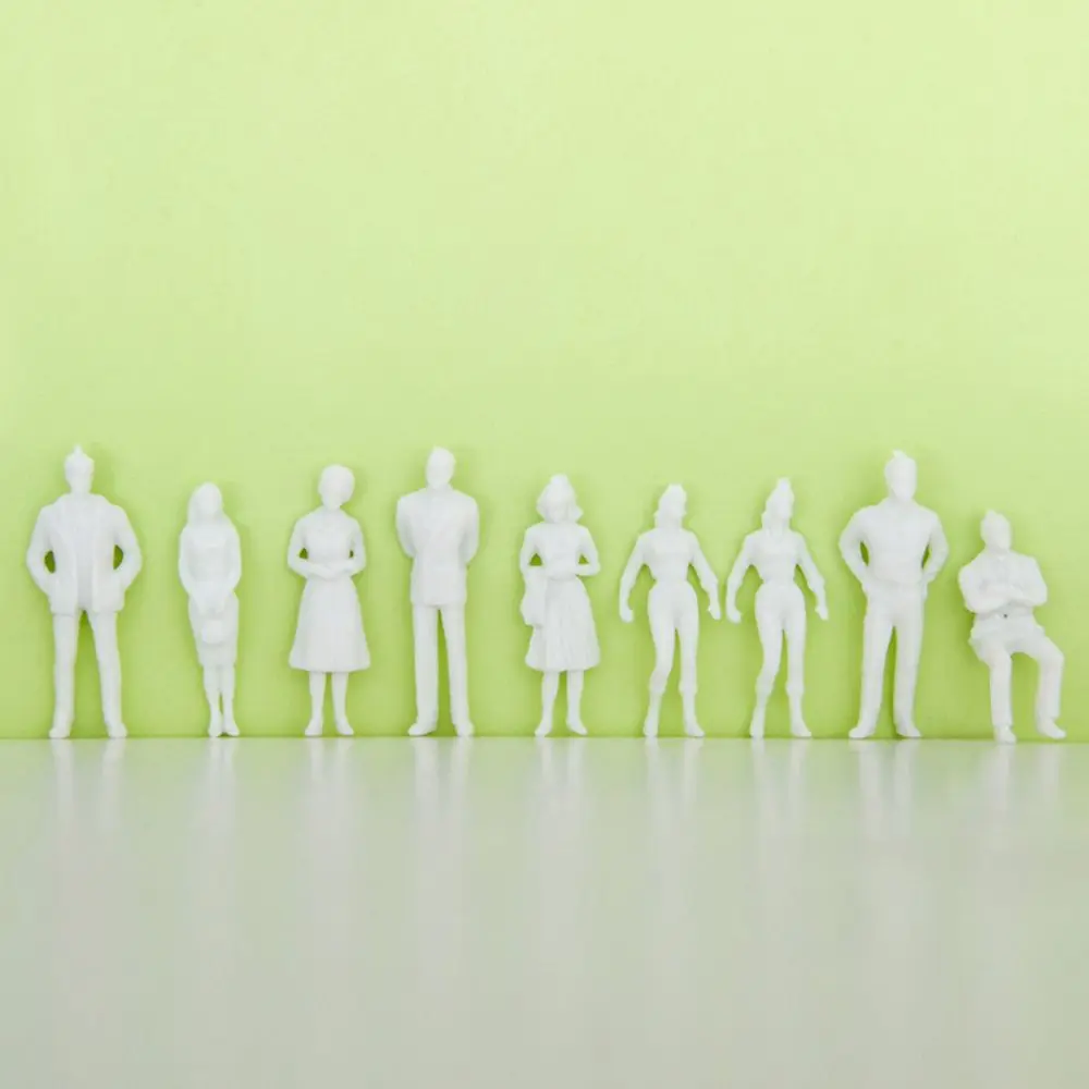 200Pcs-1-100-150-200-300-Scale-Model-White-Miniature-Figures ...