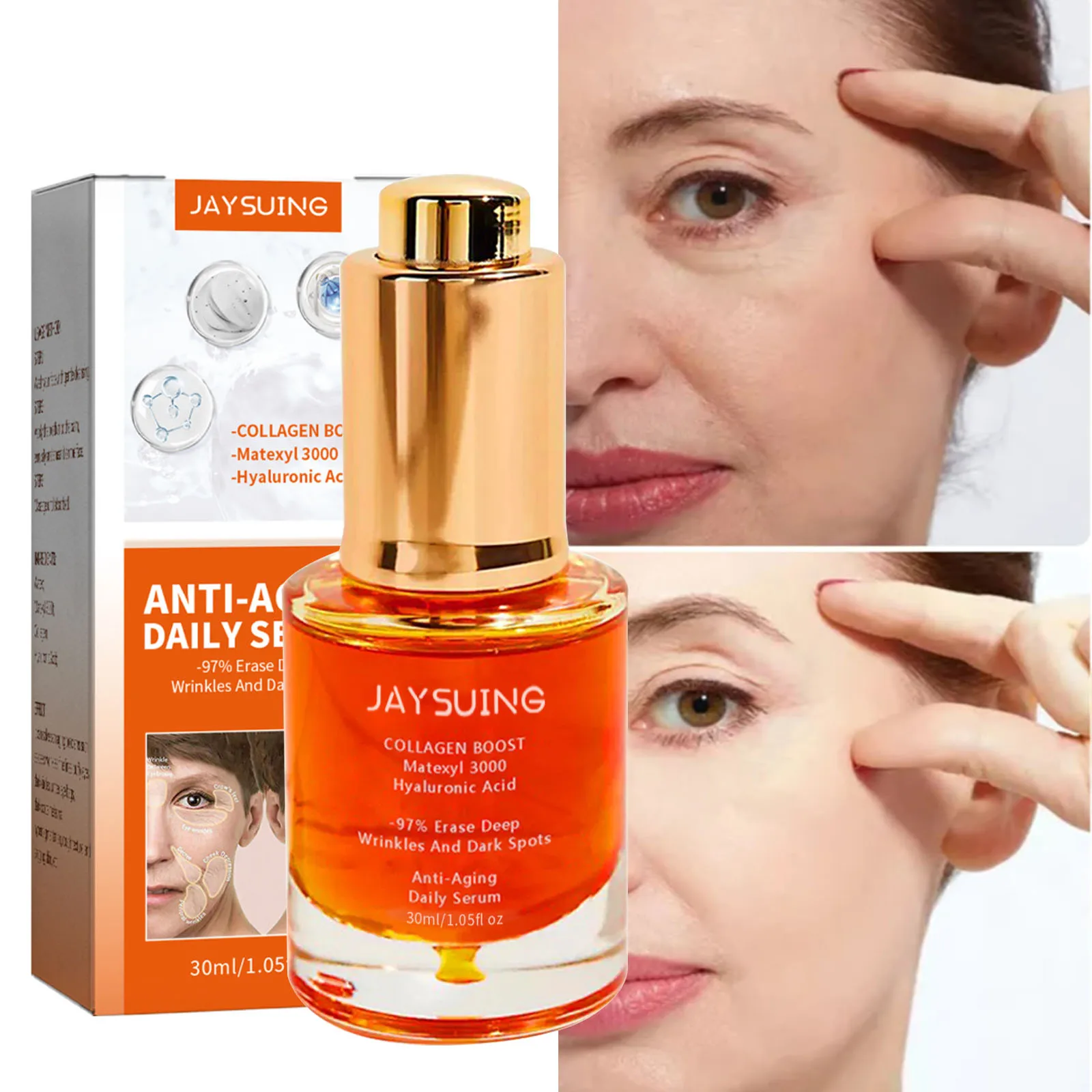 Instant Wrinkles Removal Face Serum Lifting Firming Anti aging Fade ...