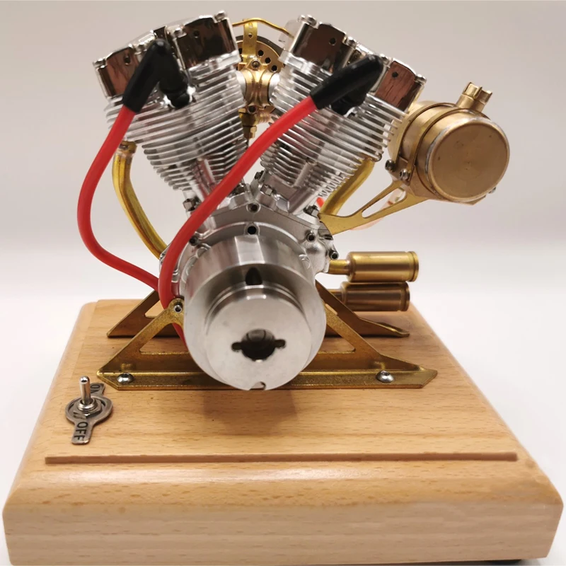 Engine-Model-Metal-V-shaped-Four-stroke-Motorcycle-Gasoline-Internal ...