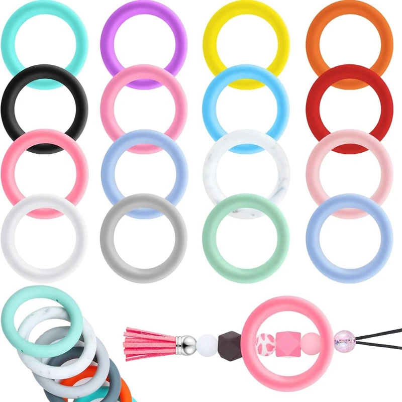 Silicone-Beads-Bulk-O-Rings-65Mm-Round-Silicone-Loop-With-2-Hole ...