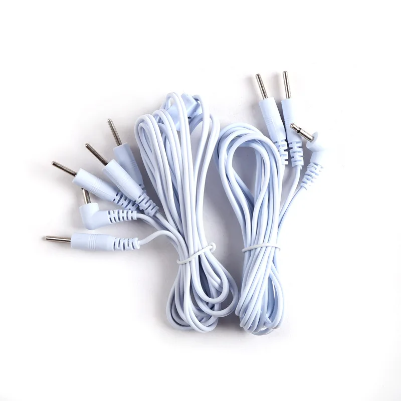 2.5mm Electrode Cable 2/4 Pin Connectors TENS Electrotherapy Lead Wires ...