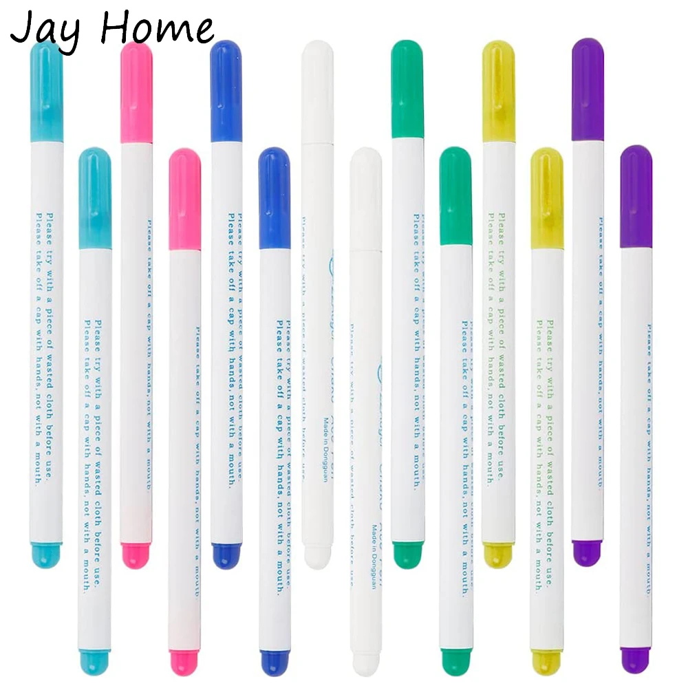 1-7PCS Water Erasable Fabric Markers Disappearing Ink Fabric Pens ...