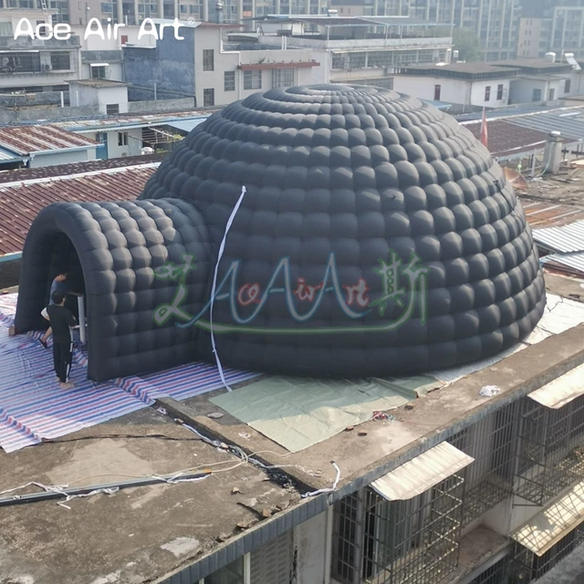 32.81ft Diameter Black Oxford Inflatable Dome Tent Wedding Disco Lawn ...