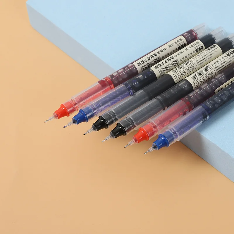 Office-Business-Needle-Type-Gel-Pens-Straight-Liquid-Yype-Color-Pen ...
