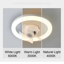 60W Ceiling Fan E27 With Led Light And Remote Control 360 ° Rotation ...