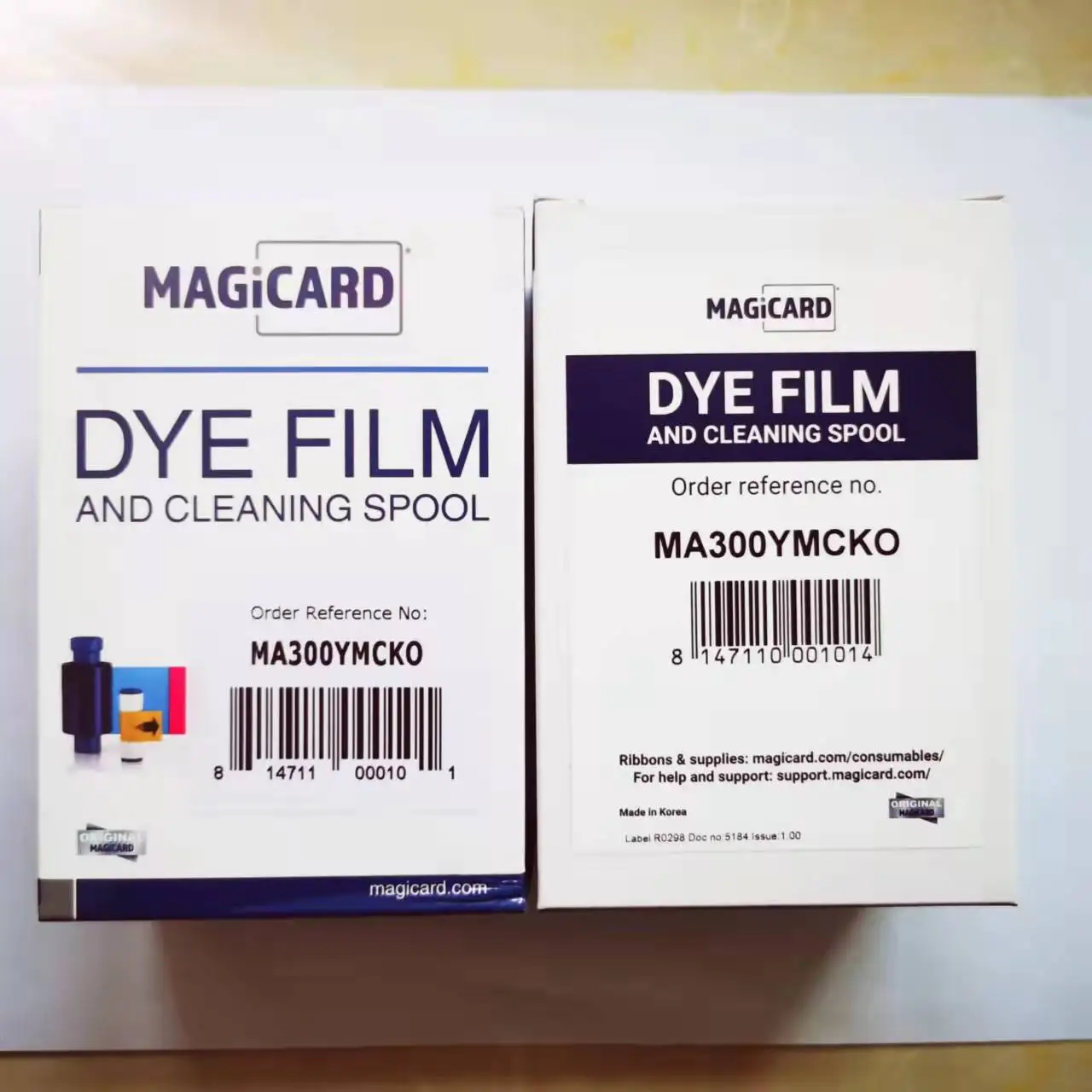 Original ma300ymcko resina dye film fita impressora de cartão para magicard enduro rio pro pronto
