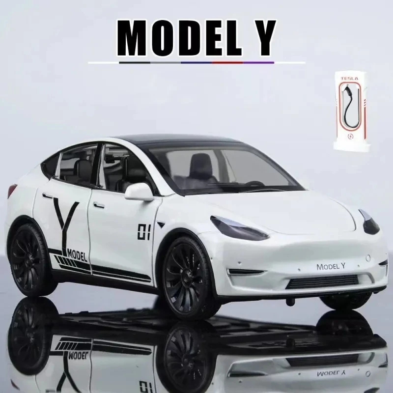 1-24-Tesla-Model-Y-With-Letter-Y-Alloy-Car-Model-Diecast-Sound-and ...