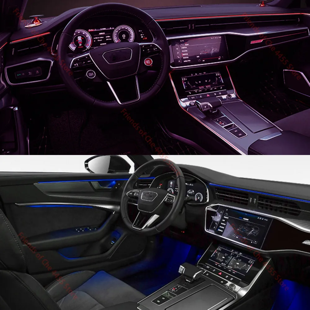 MMI Control LED Interior Atmosphere Lamp For Audi A6 A7 C8 2019-2022 ...