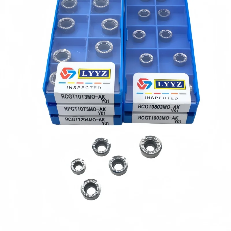 RCGT0803MO RCGT1003MO RCGT10T3MO RPGT10T3MO RCGT1204MO AK Y01 CNC 구리 및 ...