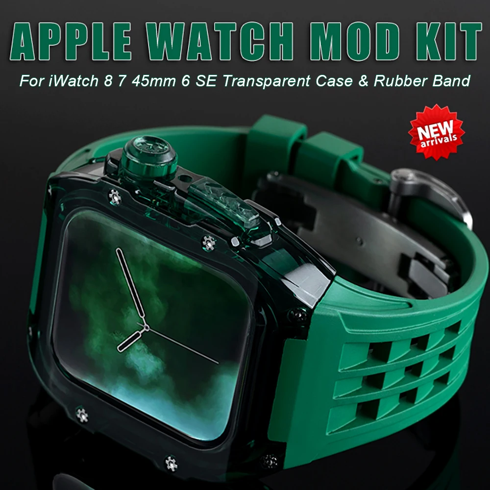 Luxury-Transparent-Modification-Kit-for-Apple-Watch-Ultra-49MM-8-7-45mm ...