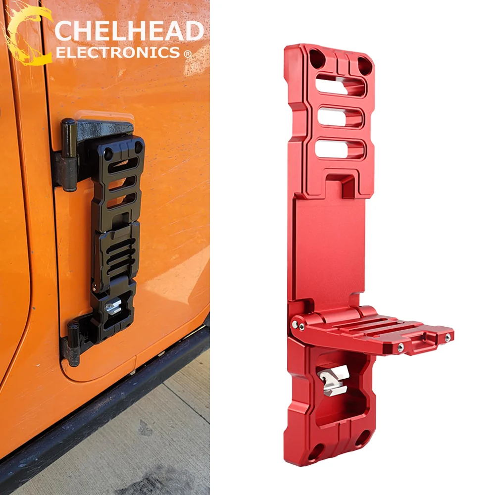 Folding-Offroad-Foot-Step-Door-Hinge-Peg-Pedal-for-Jeep-Wrangler-JK-JKU ...