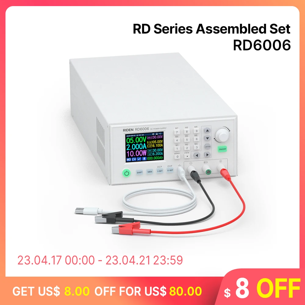 Rd rd6006 usb montado conjunto ac para dc tensão atual step down banco ...