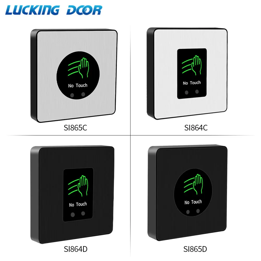 Touchless-Door-Access-Exit-Button-Release-Switch-No-Touch-COM-NO-NC-LED ...