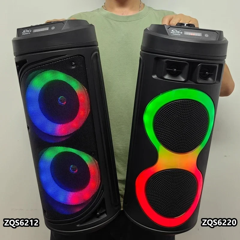 New-LED-Lamp-Wireless-Speaker-With-Wired-Mic-Outdoor-Party-Performance ...