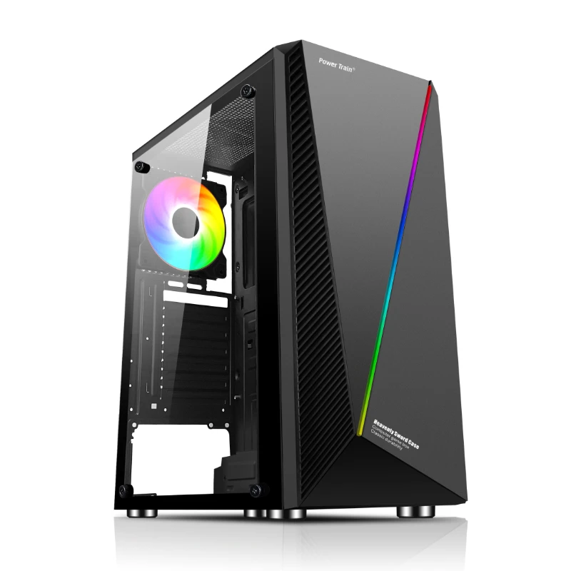 가장 인기있는 게임용 Pc 데스크탑 컴퓨터 게임용 Itx 케이스 Atx Rgb 컴퓨터 케이스 및 타워 Cpu 캐비닛 게이밍