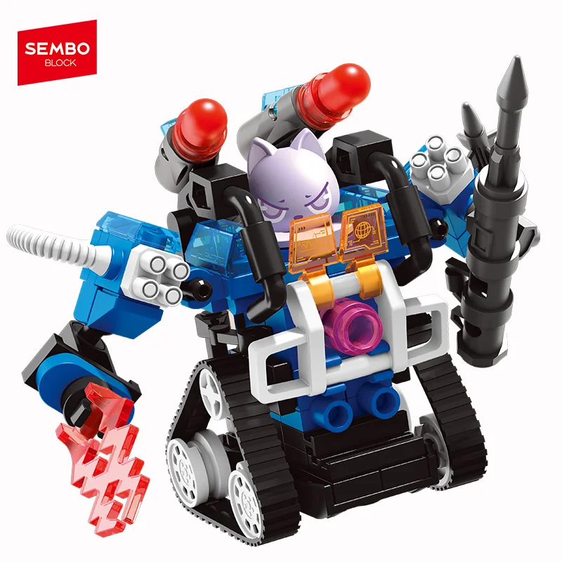 SEMBO BLOCK ブラインドボックス メカ組み立て 素敵なロボットモデルキット ブロック ブリック DIY 装飾玩具 男の子向け ...