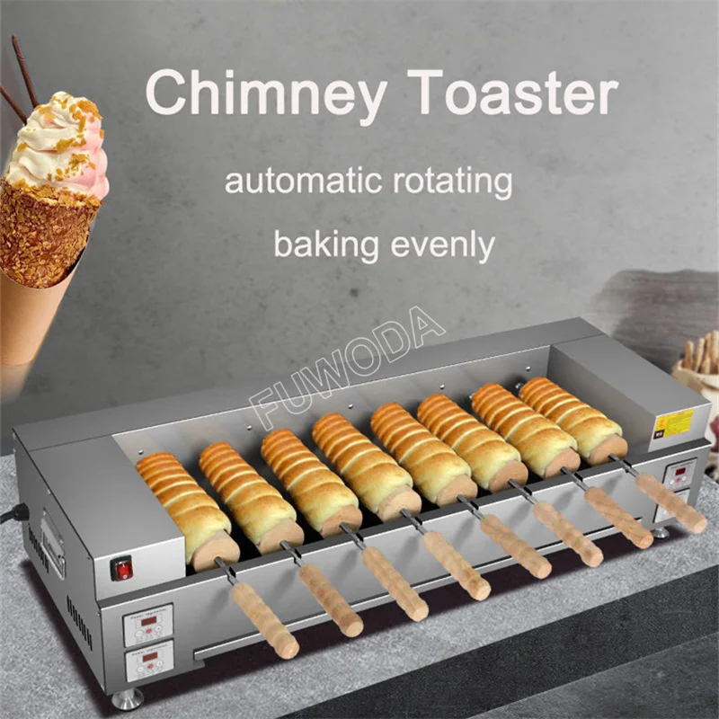 With-8-Roller-Electric-Hungarian-Chimney-Cake-Maker-Chimney-Cake-Rolls ...