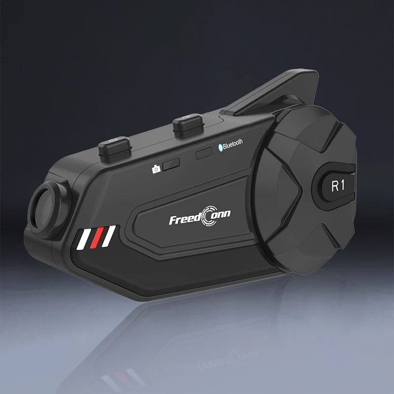 Freedconn-Motorcycle-Intercom-R1-Plus-Bluetooth-Helmet-Headset-1000M-Video-Recorder-Headphone ...