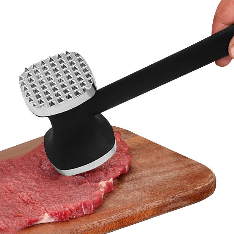 Meat Tenderizer Tool Dual-Sided Kitchen Steak Hammer Mallet With ...