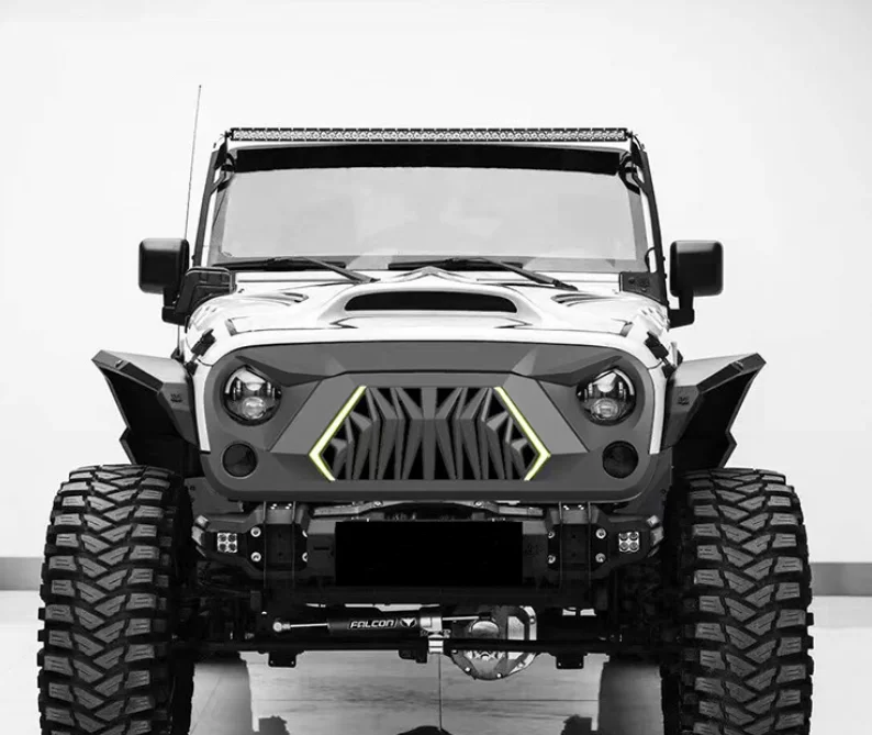 Rejilla-de-parachoques-delantero-para-Jeep-Wrangler-JK-accesorios-para ...