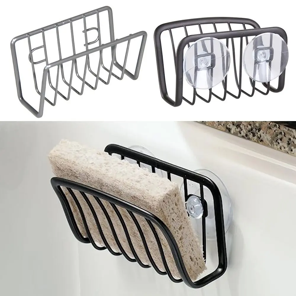 New-Sink-Sponge-Rack-Drain-Storage-Shelf-No-punch-Wire-Ball-Rag ...