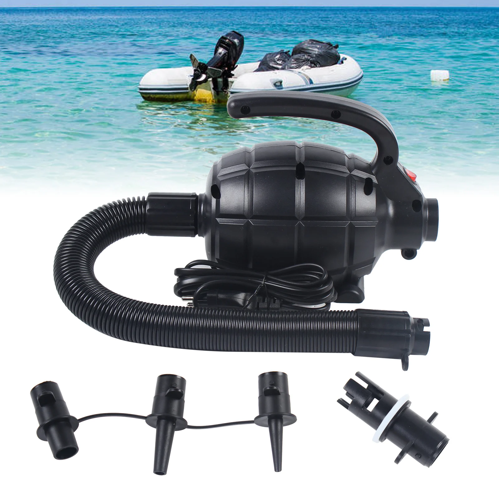 Electric-Air-Mattress-Pump-600W-Inflatable-Boats-Electric-Pump ...