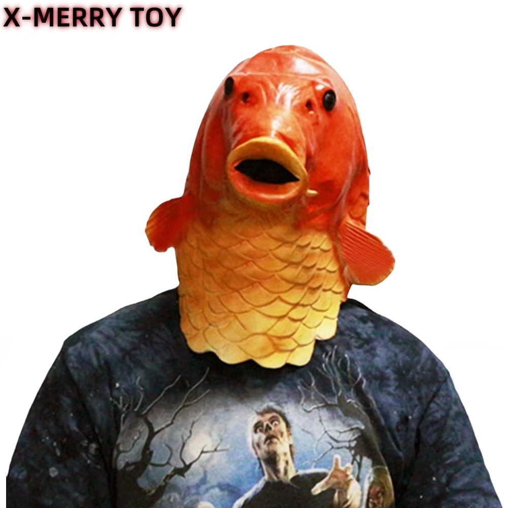 Realistic-Latex-Fish-Headgear-Unisex-Cosplay-Mask-Funny-Animal-Headgear ...