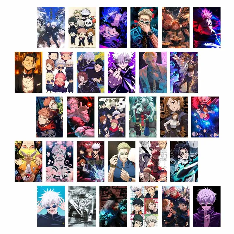10-30-PCS-Anime-Jujutsu-Kaisen-Poster-Cards-Satoru-Gojo-Yuji-Itadori ...