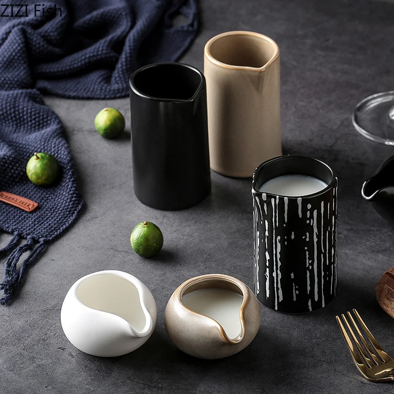 Light Luxury Cafe Latte Pull Flower Milk Pot Barista Milk Maker Nordic ...